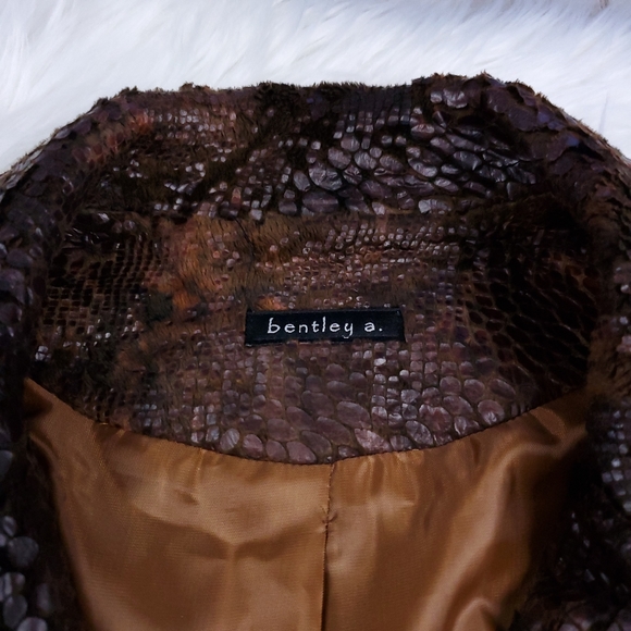 Bentley a | Jackets & Coats | Bentley A Faux Animal Print Jacket | Poshmark